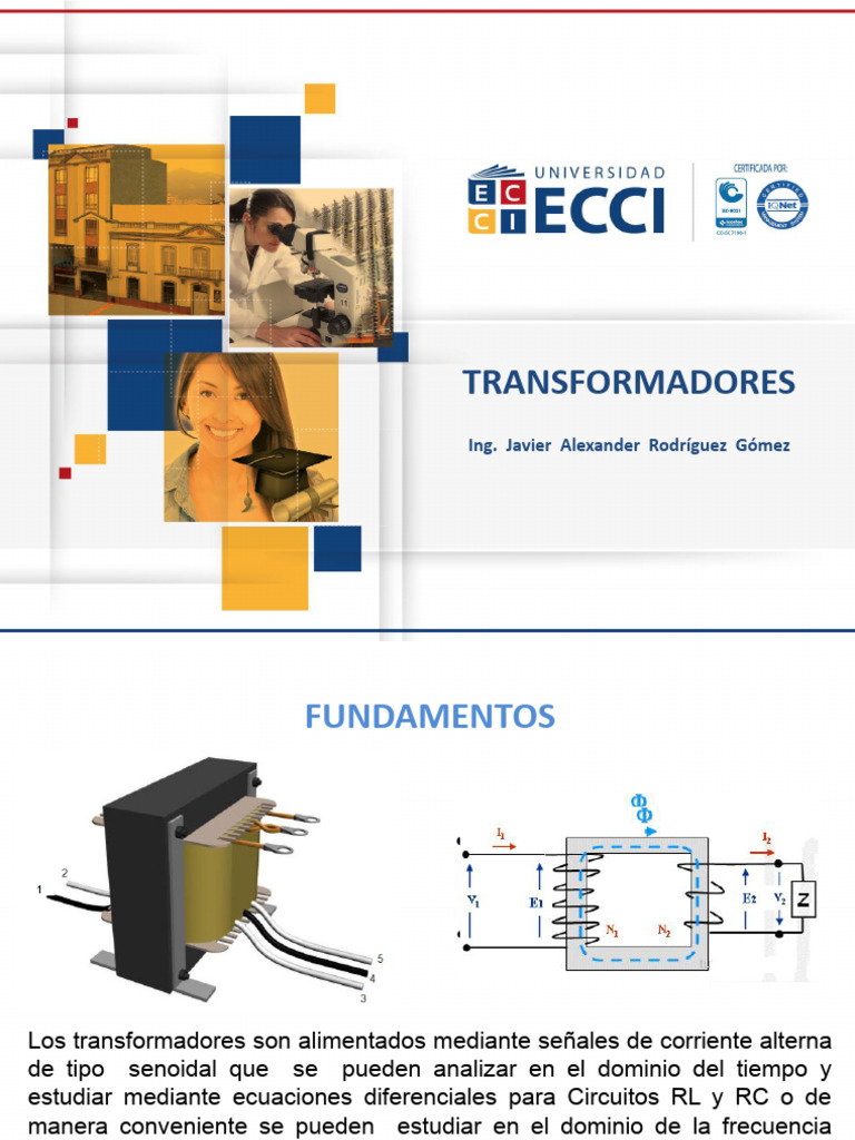 3 Fasores Transformadores.pptx | PDF | Impedancia eléctrica | Corriente alterna