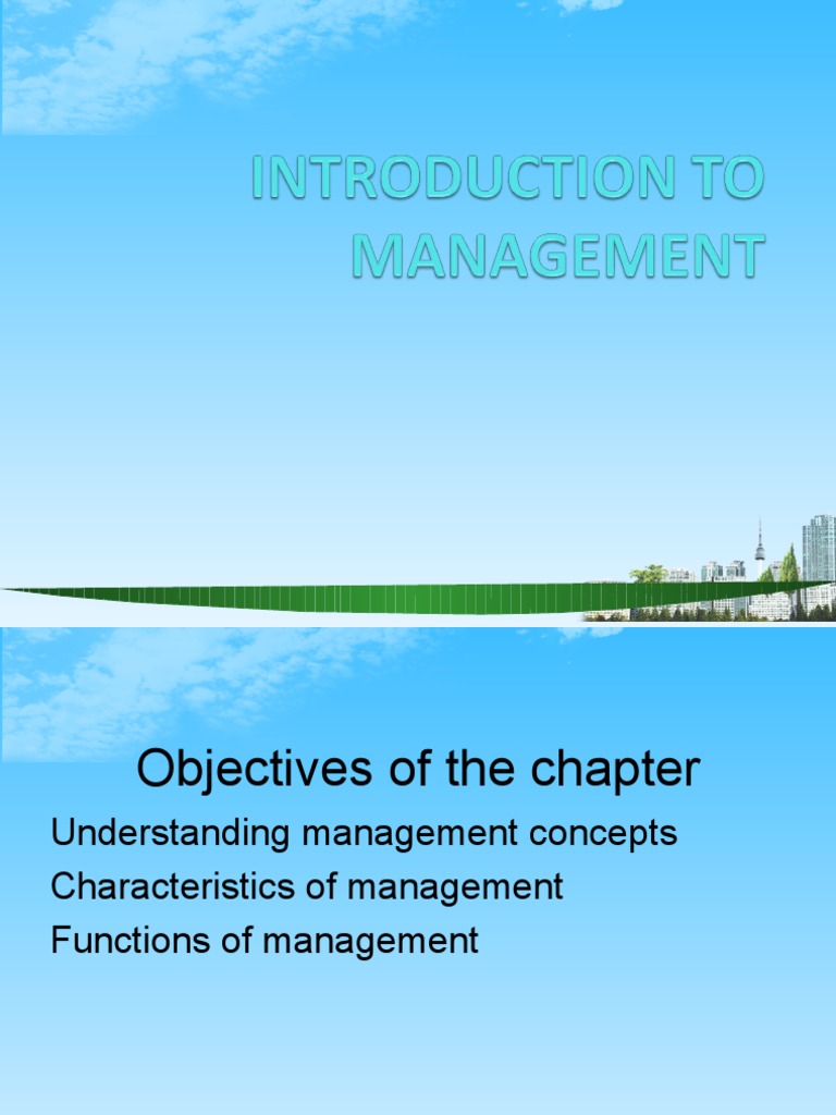 Introduction to Management Concepts | PDF