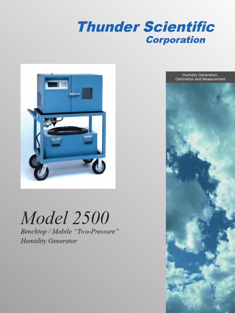 Camara Humedad Thunder Scientific Modelo 2500 | PDF | Humidity ...
