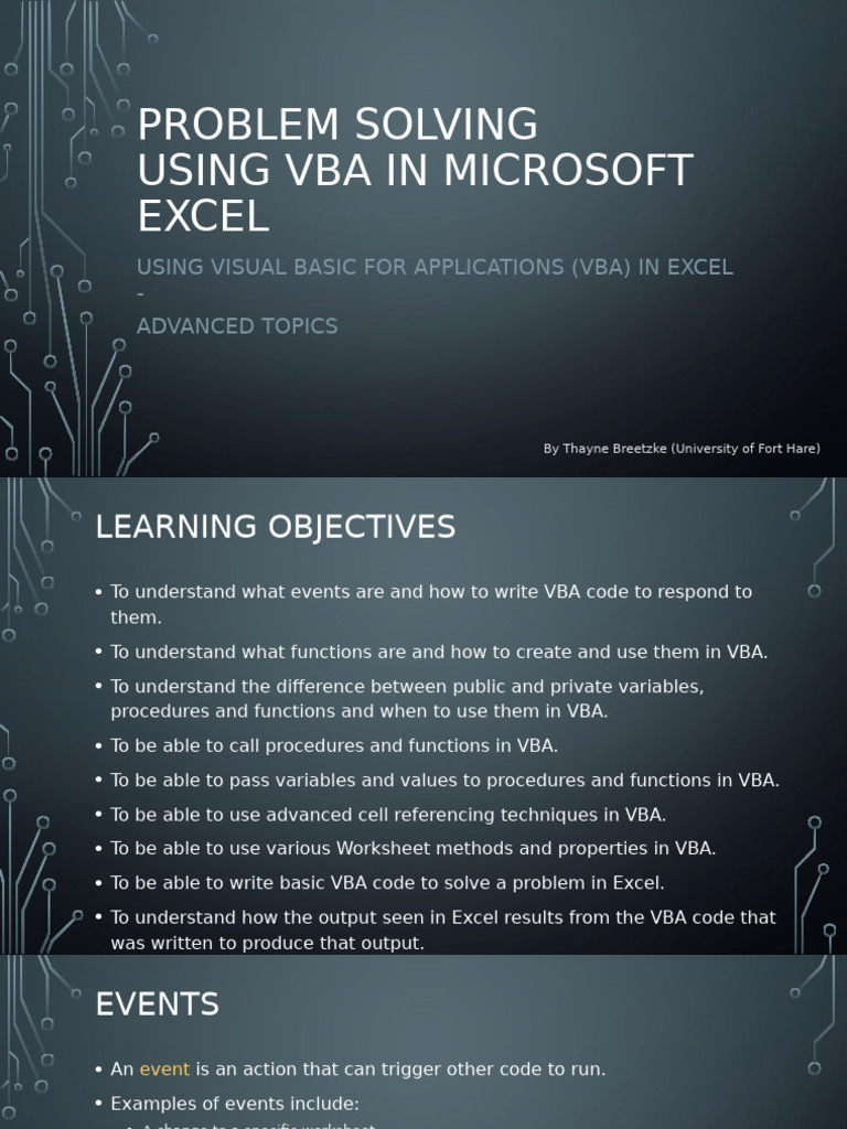 ADS211E Unit 2 - Chapter 3 Slides | PDF | Parameter (Computer Programming) | Visual Basic For ...