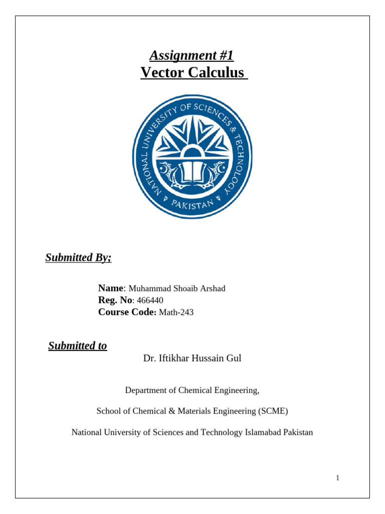 Math Cover Page | PDF