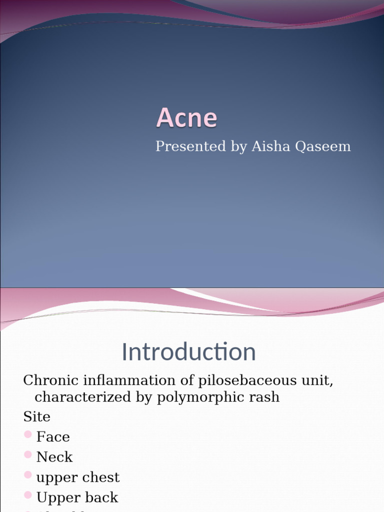 Acne | PDF | Clinical Medicine | Dermatology