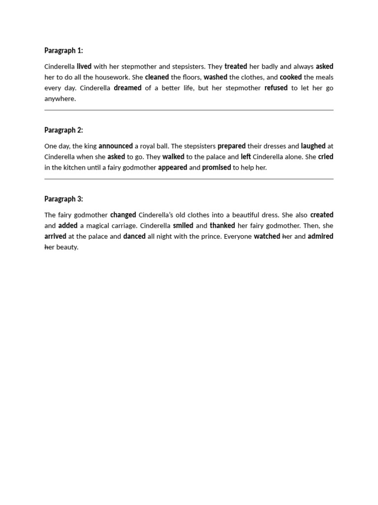 Cinderella Reading Passage | PDF