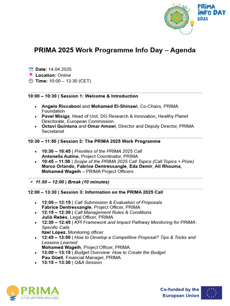 Agenda Prima | PDF