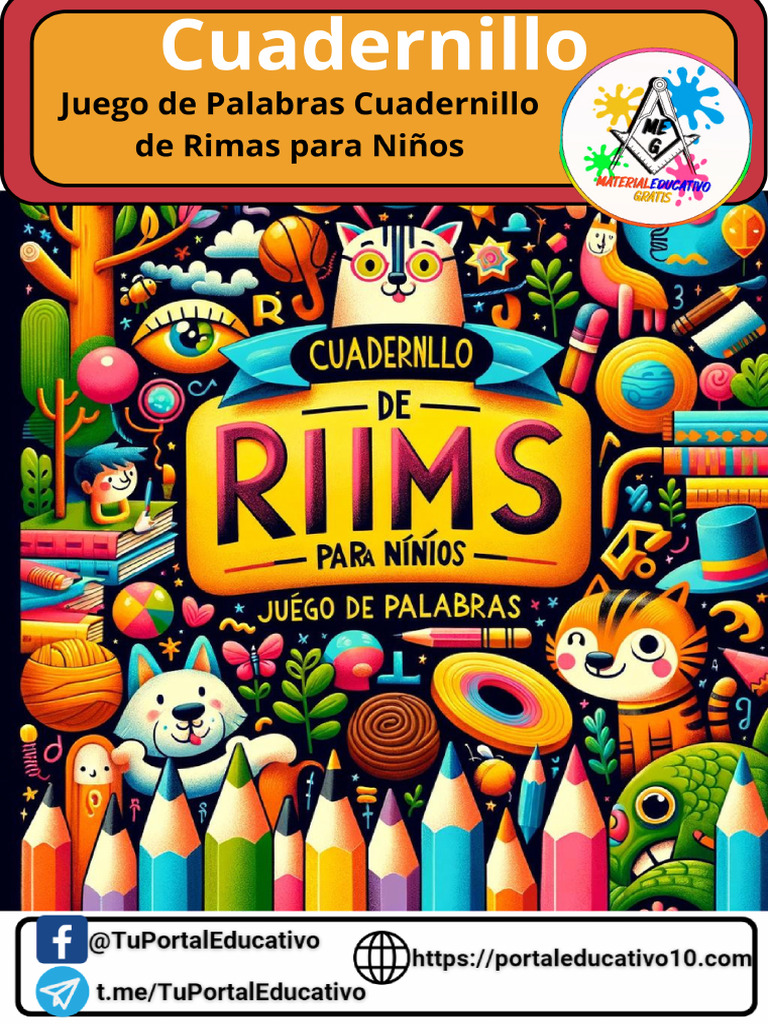 Juego de Palabras Cuadernillo de Rimas para Niños portaleducativo10 | PDF
