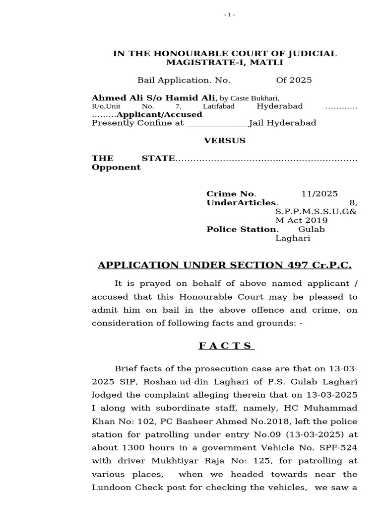 Anti Corruption Application | PDF | Bail | Prosecutor