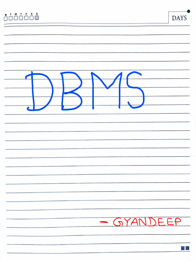 Dbms Notes | PDF