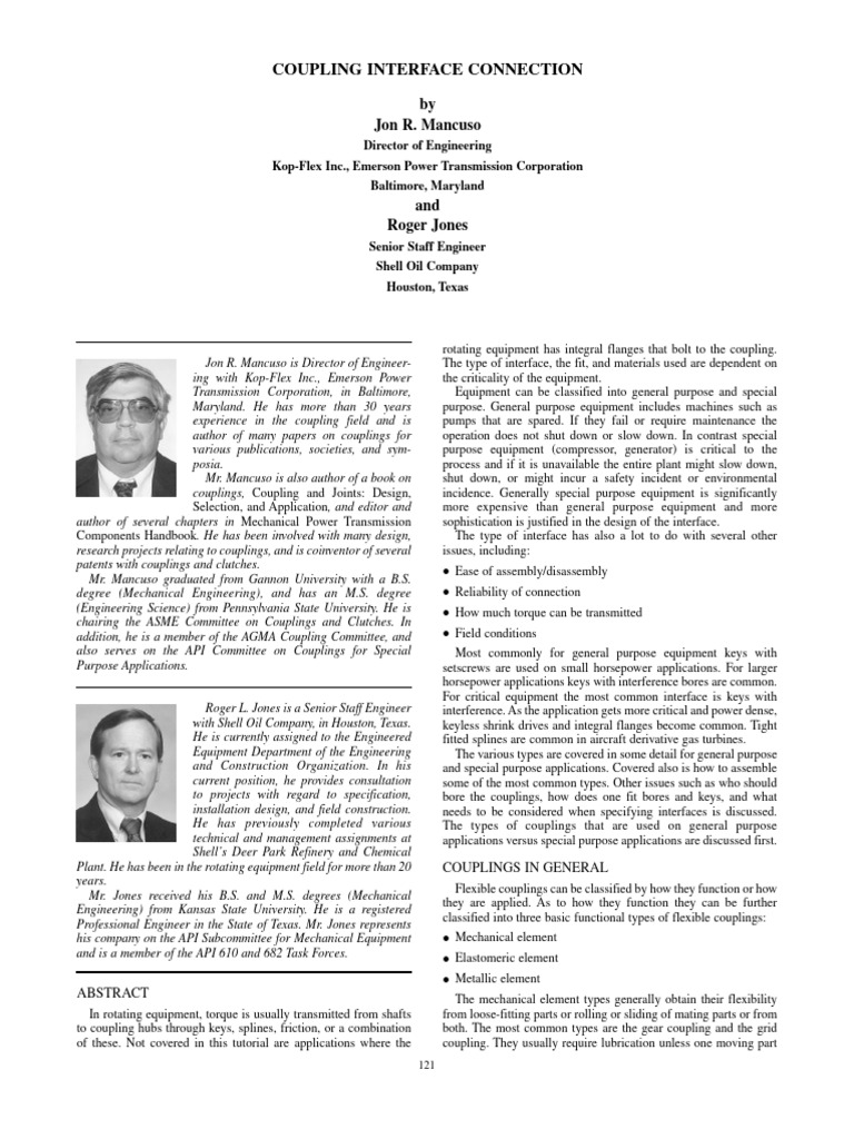 Coupling Interface Connection | PDF | Strength Of Materials | Fatigue ...
