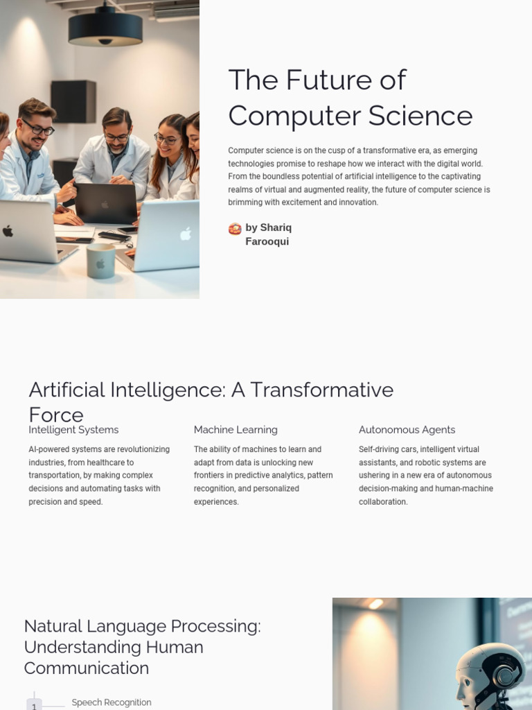 AI's Impact on Computer Science Future | PDF | Augmented Reality ...