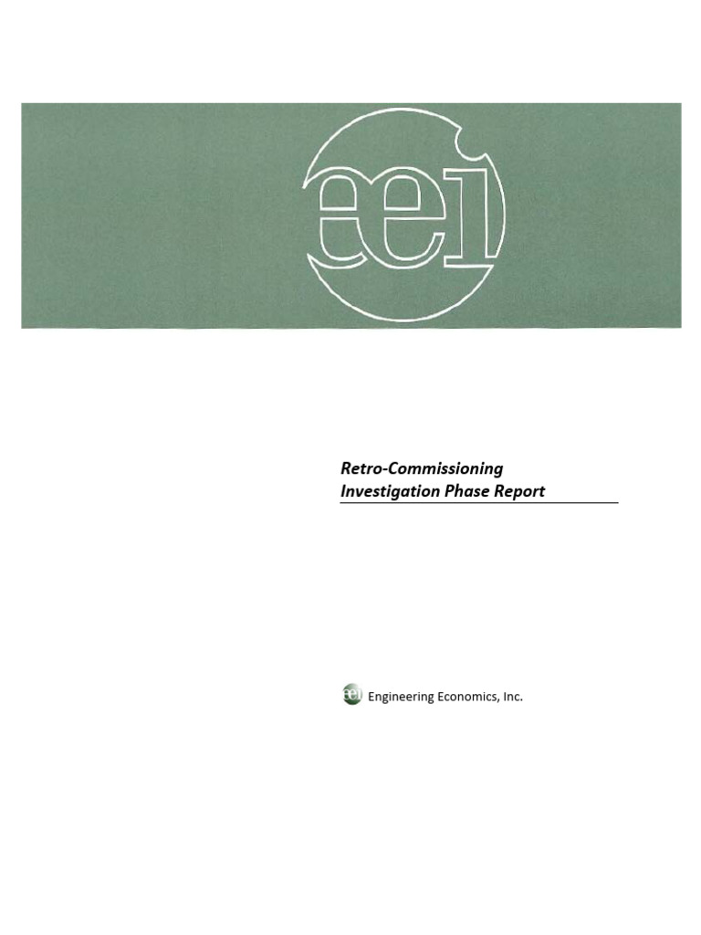 Retro-Commissioning Investigation Phase Report: Visn 19 Fort Harrison ...