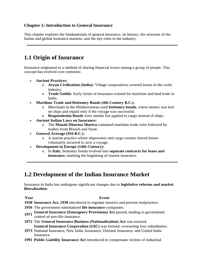 General Insurance Fundamentals Overview | PDF | Insurance | Underwriting