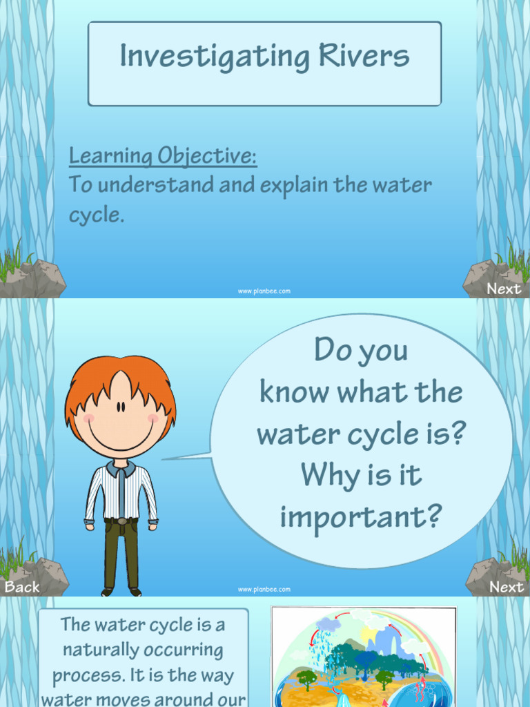 Investigating Rivers Slide1 | PDF | Water Cycle | Water