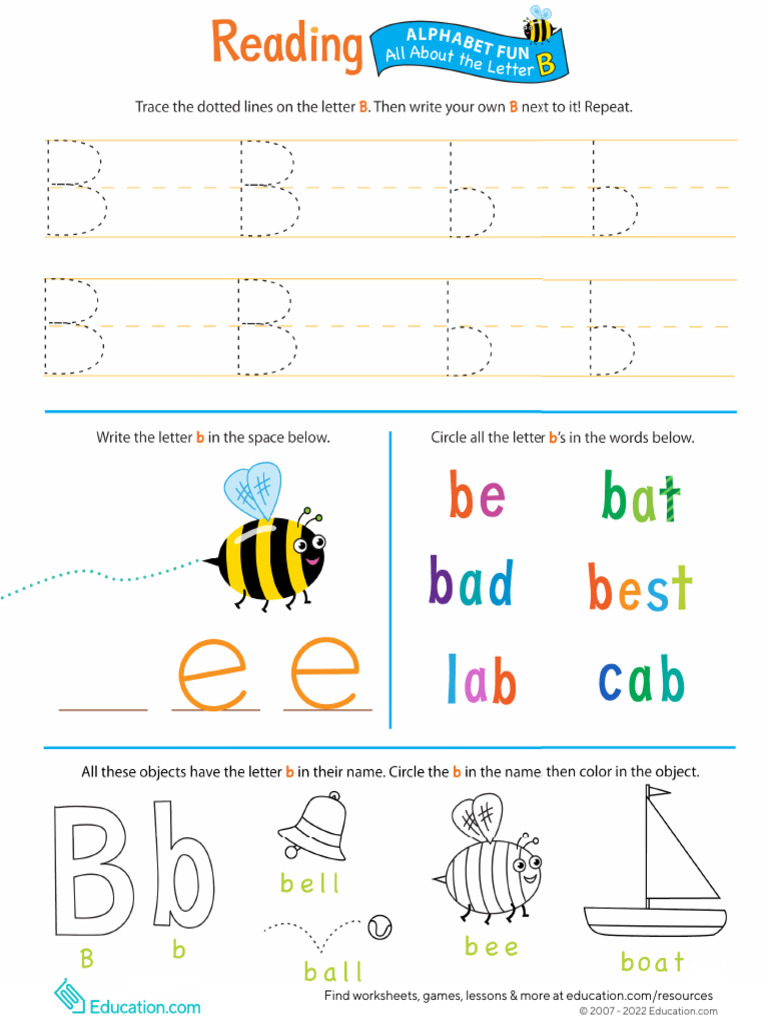 Reading All About Letter B | PDF