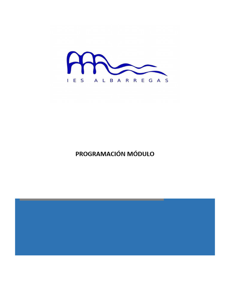 Programación Proyecto Afi 2 2023-2024 | PDF | Educación vocacional | Maestros