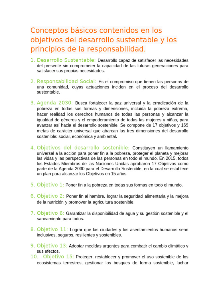 CONCEPTOS | PDF | Sustentabilidad | Desarrollo sostenible