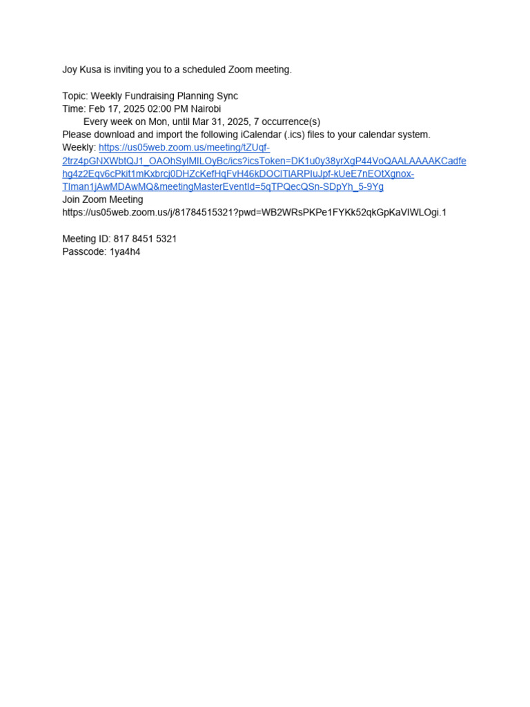 Meeting Invitation Sample | PDF