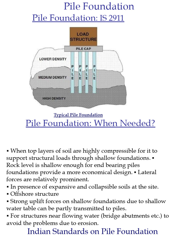 Lecture 7 - Pile Foundation | PDF | Deep Foundation | Friction