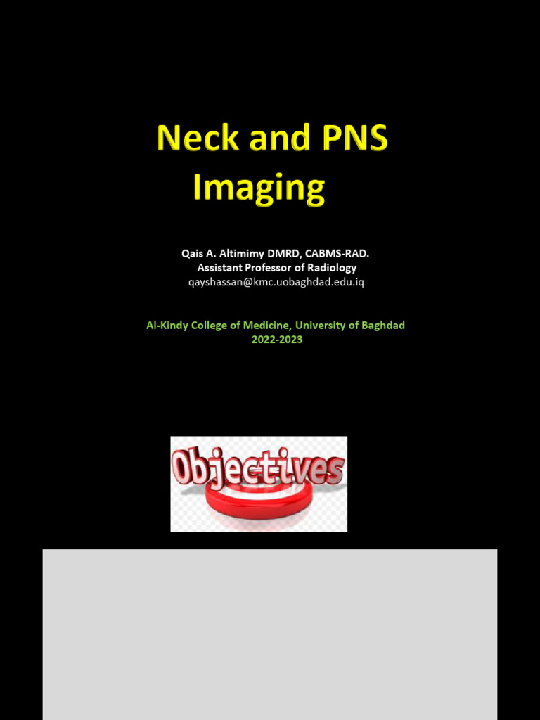 L3 Neck And PNS Imaging | PDF | Medical Specialties | Diseases And ...