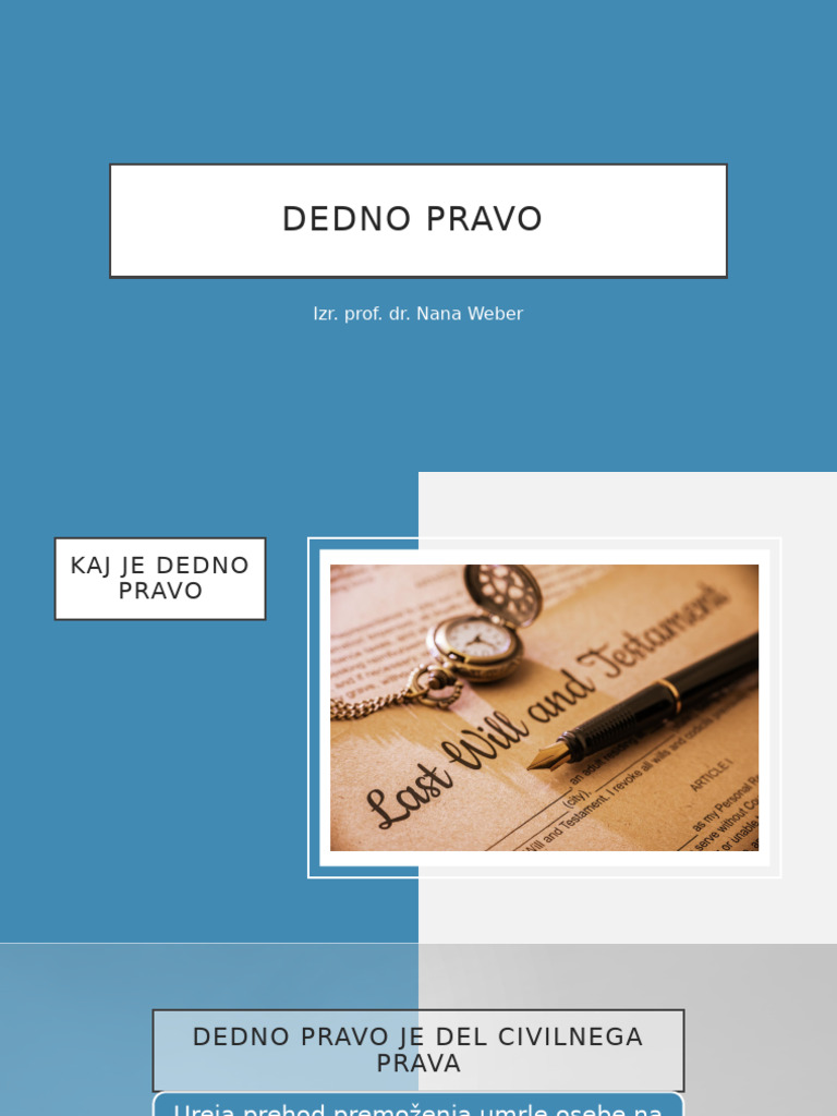 Dedno Pravo Uvod | PDF
