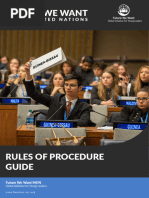 Model United Nations Rules of Procedure | PDF | Committee | United ...