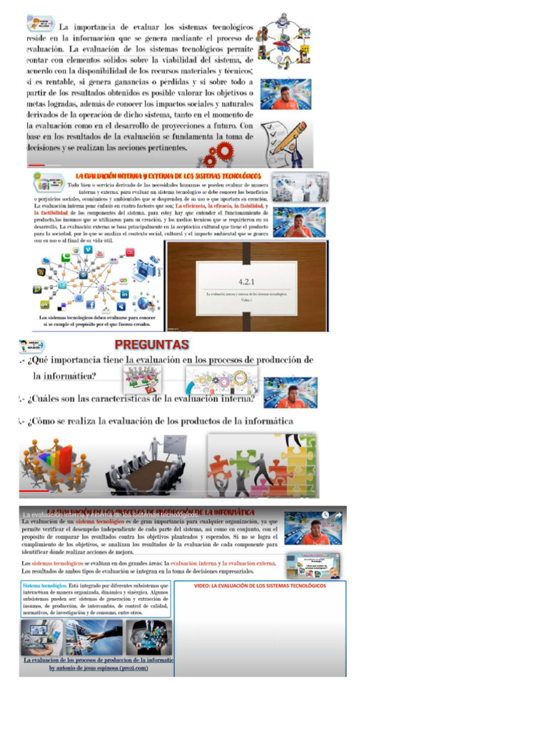 Evaluación Interna y Externa | PDF