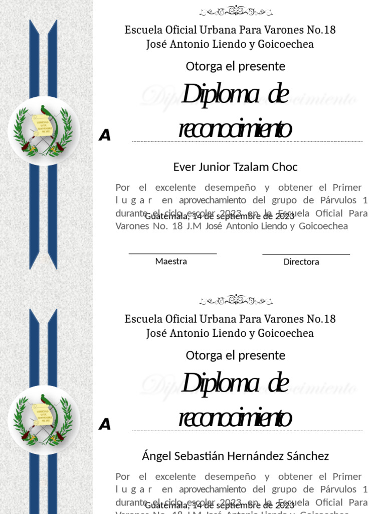 Diplomas Abanderados | PDF