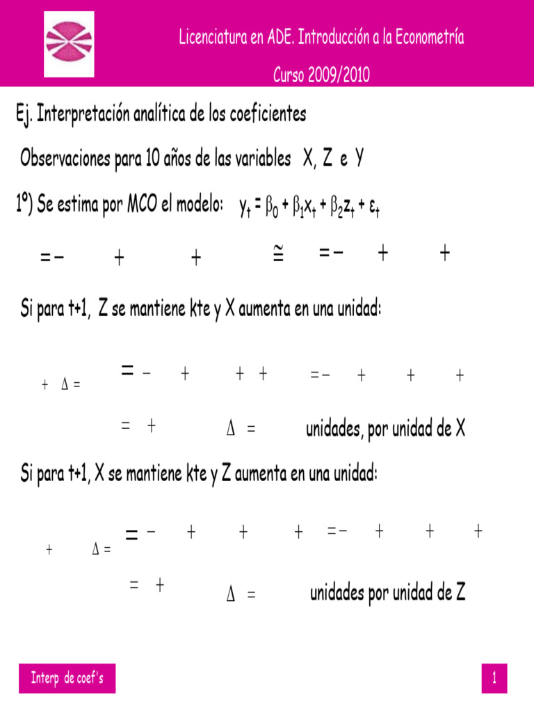 Interp Coef S-Al | PDF | Matemáticas Aplicadas | Econometría