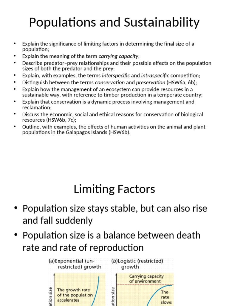 A2 5 3 2 Populations and Sustainability | PDF | Conservation Biology ...