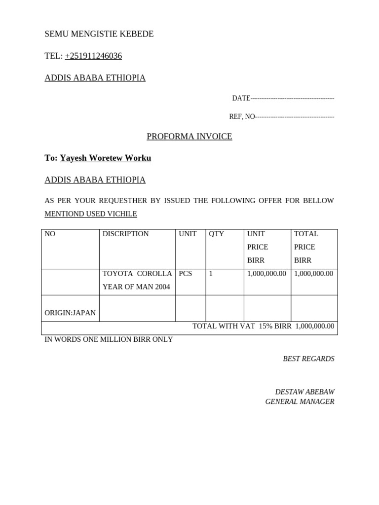 TAdilo Proforma | PDF