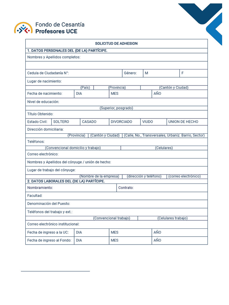 FORMULARIO-DE-ADHESION | PDF