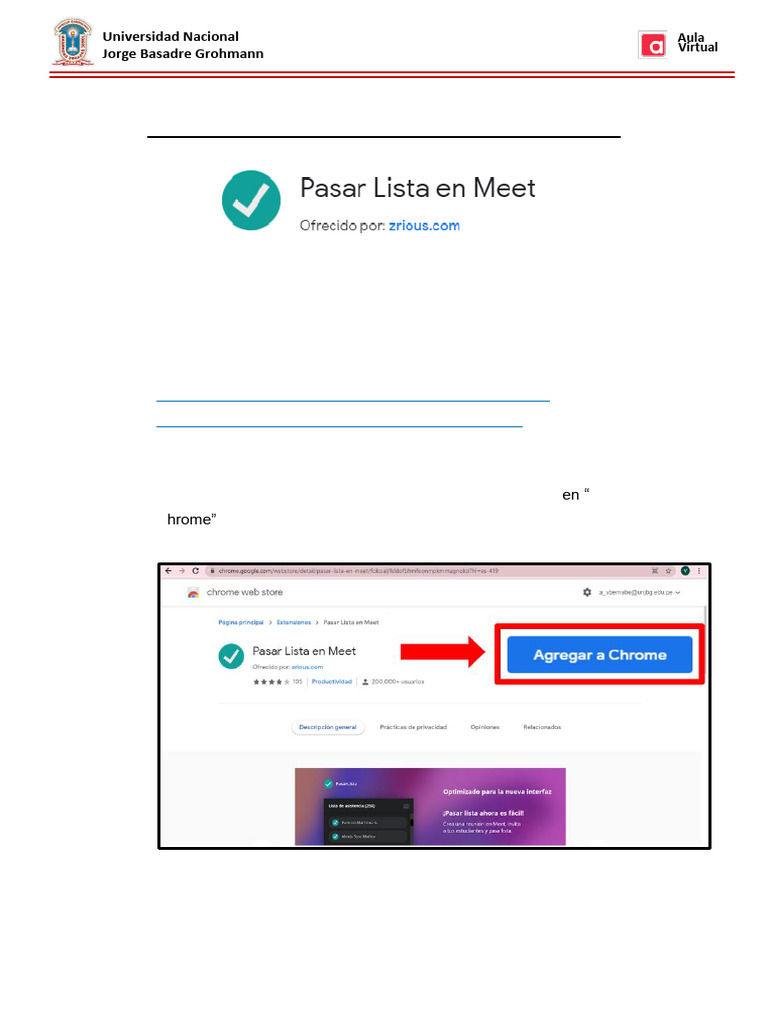 Como Pasar Lista en Google Meet | PDF | Software | Software de la aplicacion