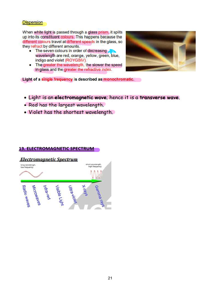GR.9 Physics Summary Notes 2 | PDF