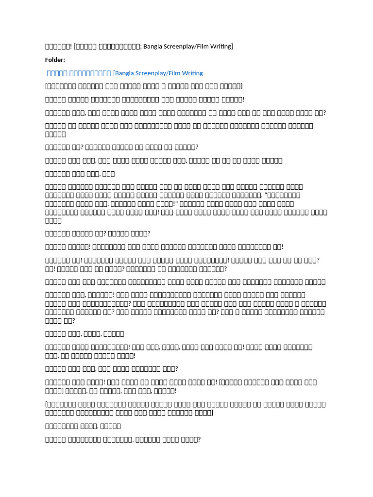 Manobota, Script No1 | PDF