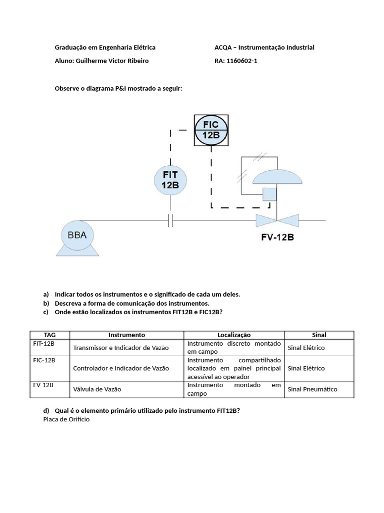 ACQA – Instrumentação Industrial | PDF | Instrumentação | Fenômenos físicos