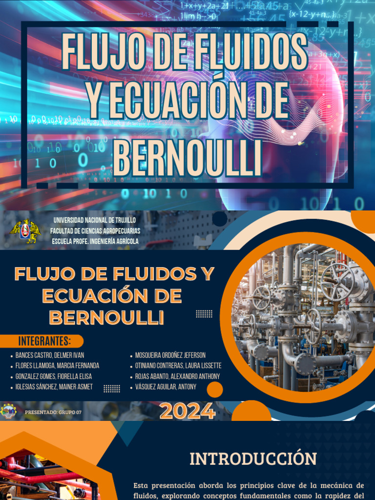 Ecuación de Bernoulli y Flujo de Fluidos | PDF | Flujo | Fluido