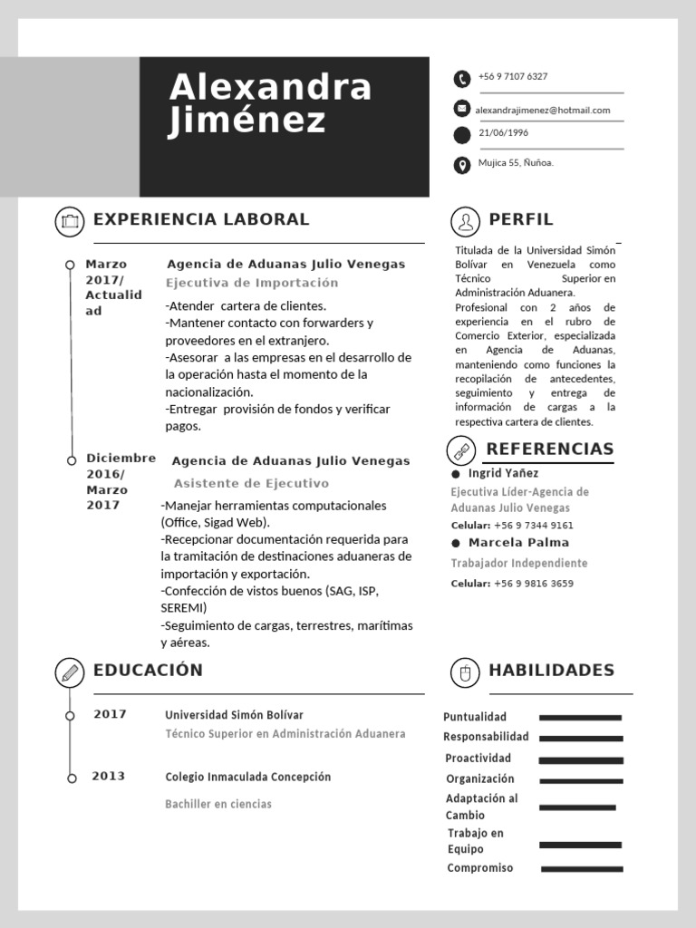 CV ALEXANDRA JIMENEZ | PDF | Business