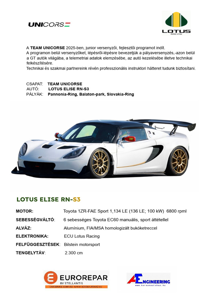 Lotus Racing | PDF