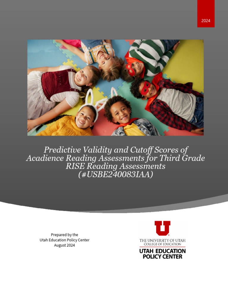 uepc-acadience-rise-full-report | PDF | Dependent And Independent Variables | Prediction