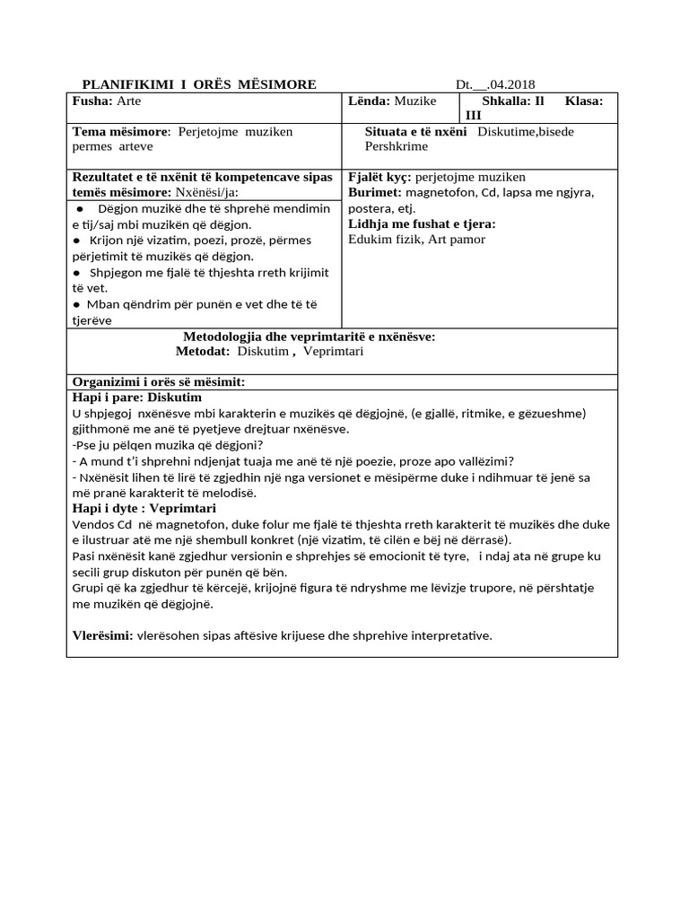 Ditar Muzika Tremujori 3 | PDF