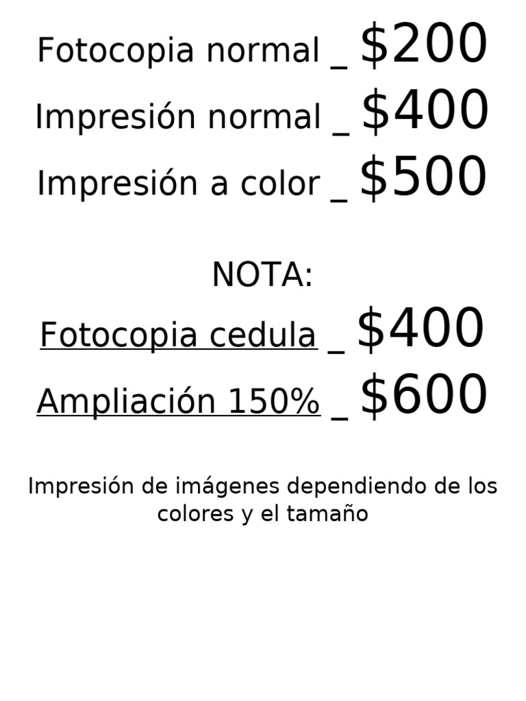 Fotocopia Normal | PDF