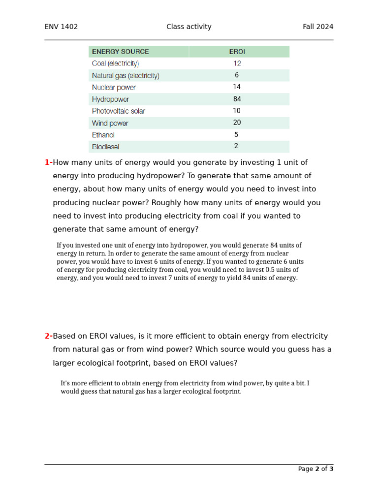 Energy Investment Efficiency Analysis | PDF