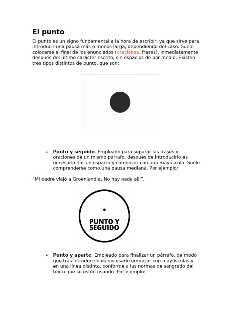 Tipos de signos de puntuación y su uso | PDF | Coma | Puntuación