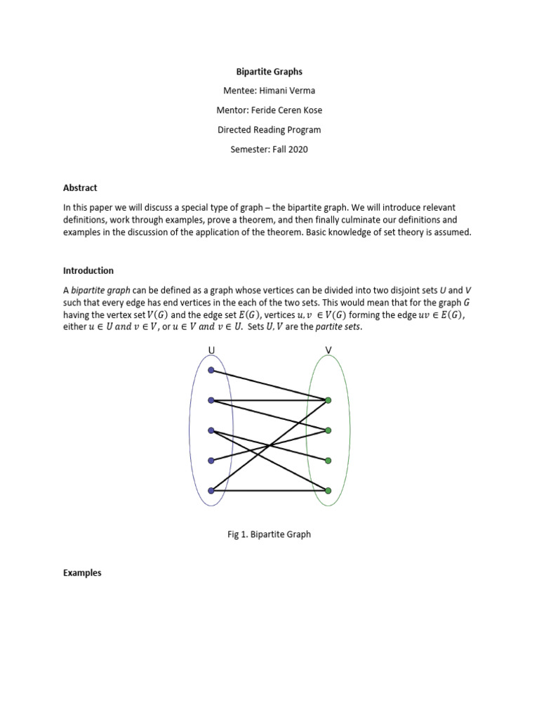 Understanding Bipartite Graphs and Theorems | PDF | Mathematical ...
