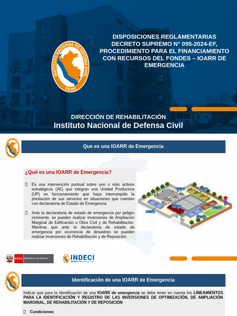 IOARR de Emergencia | PDF | Saneamiento | Alcantarillado