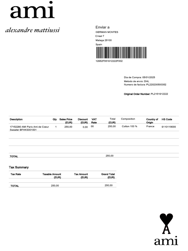 Facture Pull Ami (1) | PDF