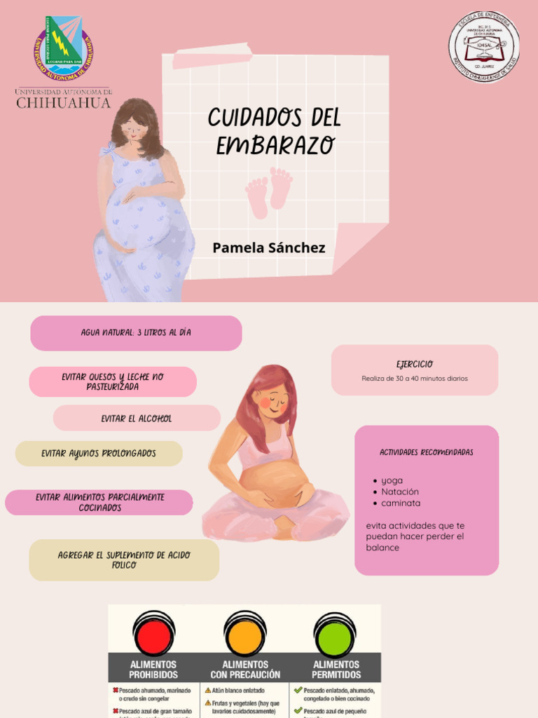 Presentación Preparación Al Parto Matrona Sencilla Crema Rosa PDF | PDF | Parto | El embarazo