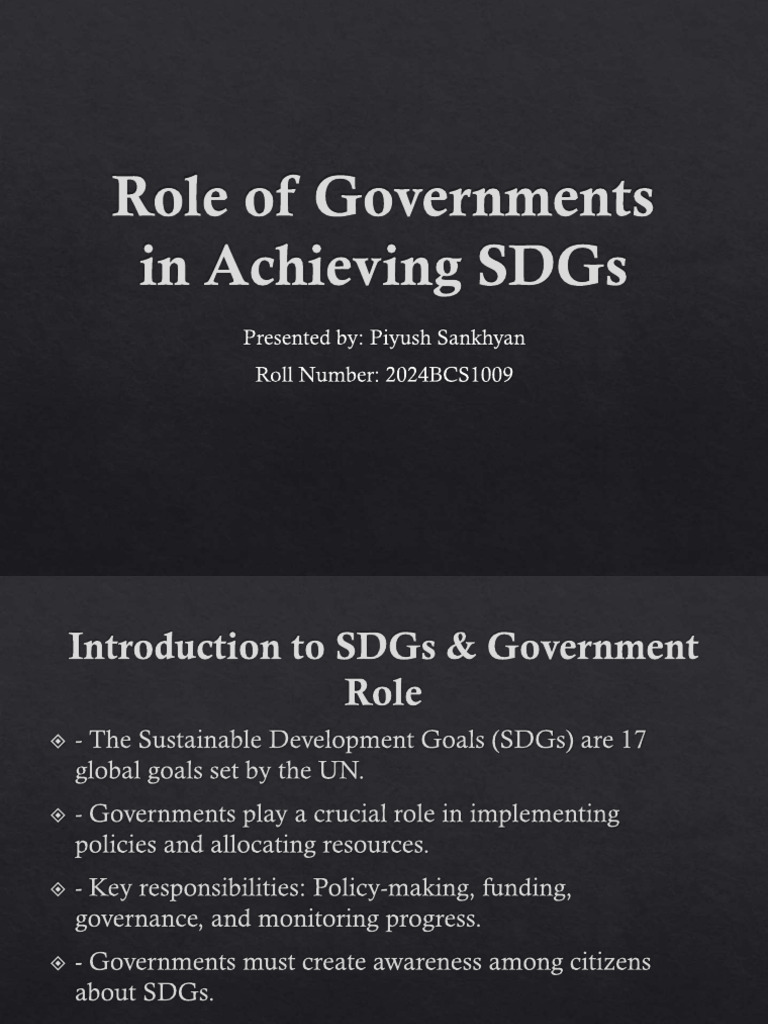 Role_of_Governments_in_SDGs_Updated | PDF