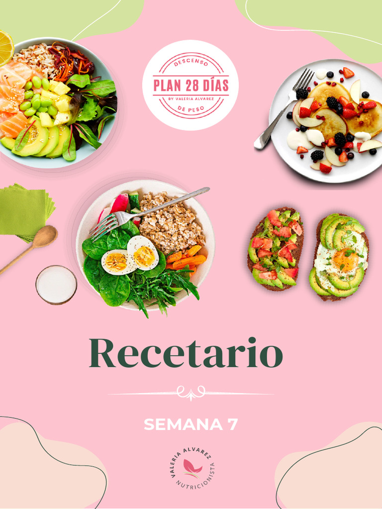 RECETARIO - Semana 7 | PDF | ensalada | Cocinando