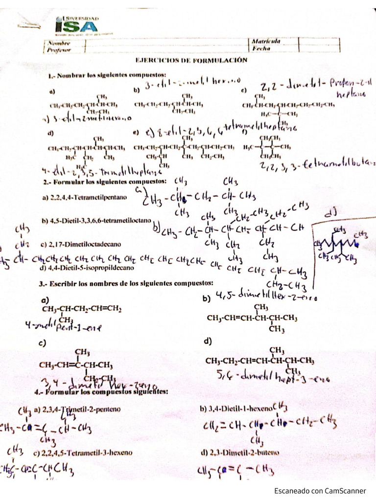 Tarea Ejercicios | PDF