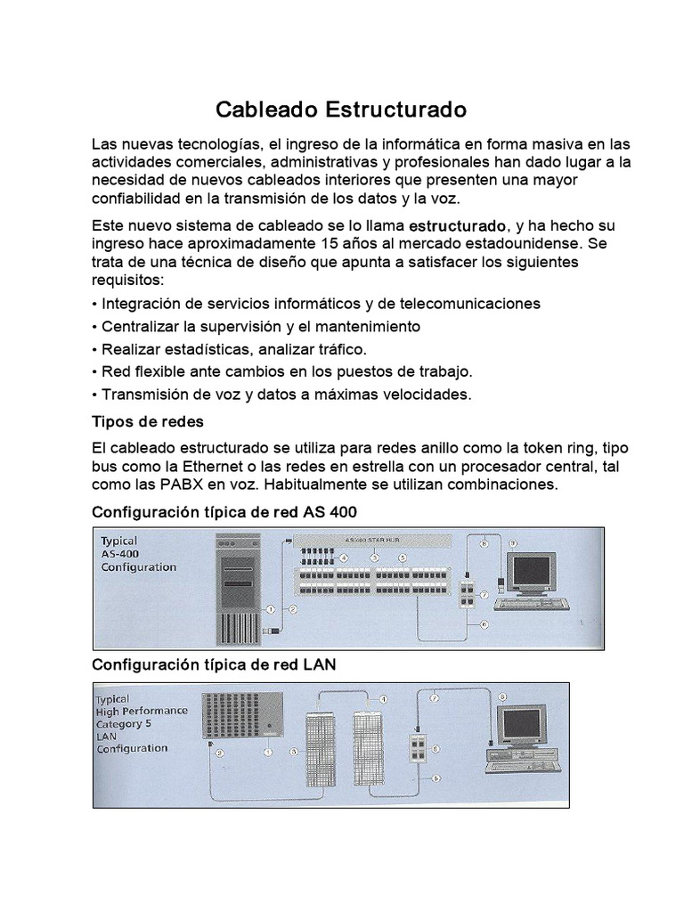 Guía Completa de Cableado Estructurado | PDF | Telecomunicaciones ...